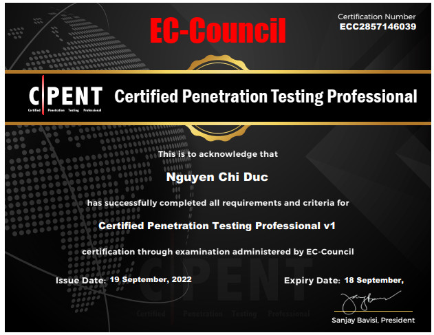 Đăng Kí Voucher Thi Chứng Chỉ Quốc tế EC Council CPENT (Certified ...